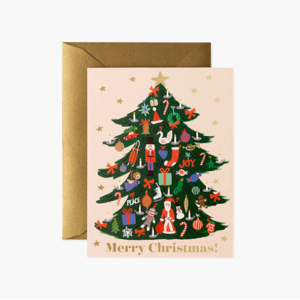 Rifle Paper Co. - Trimmed Tree Card - Castles & Cottages | Ciao Bella ...
