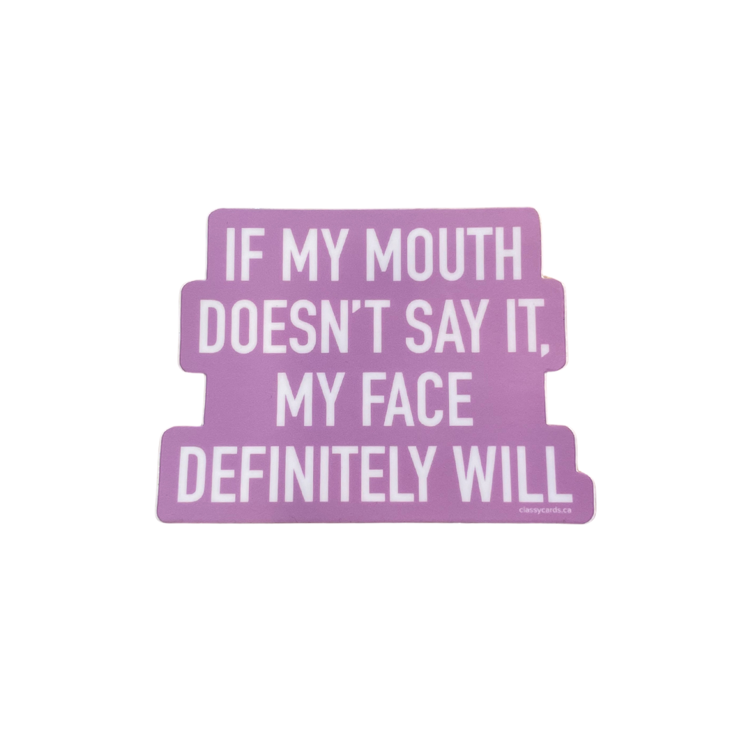 Classy Cards Creative - Mouth Says Vinyl Sticker - Castles & Cottages ...