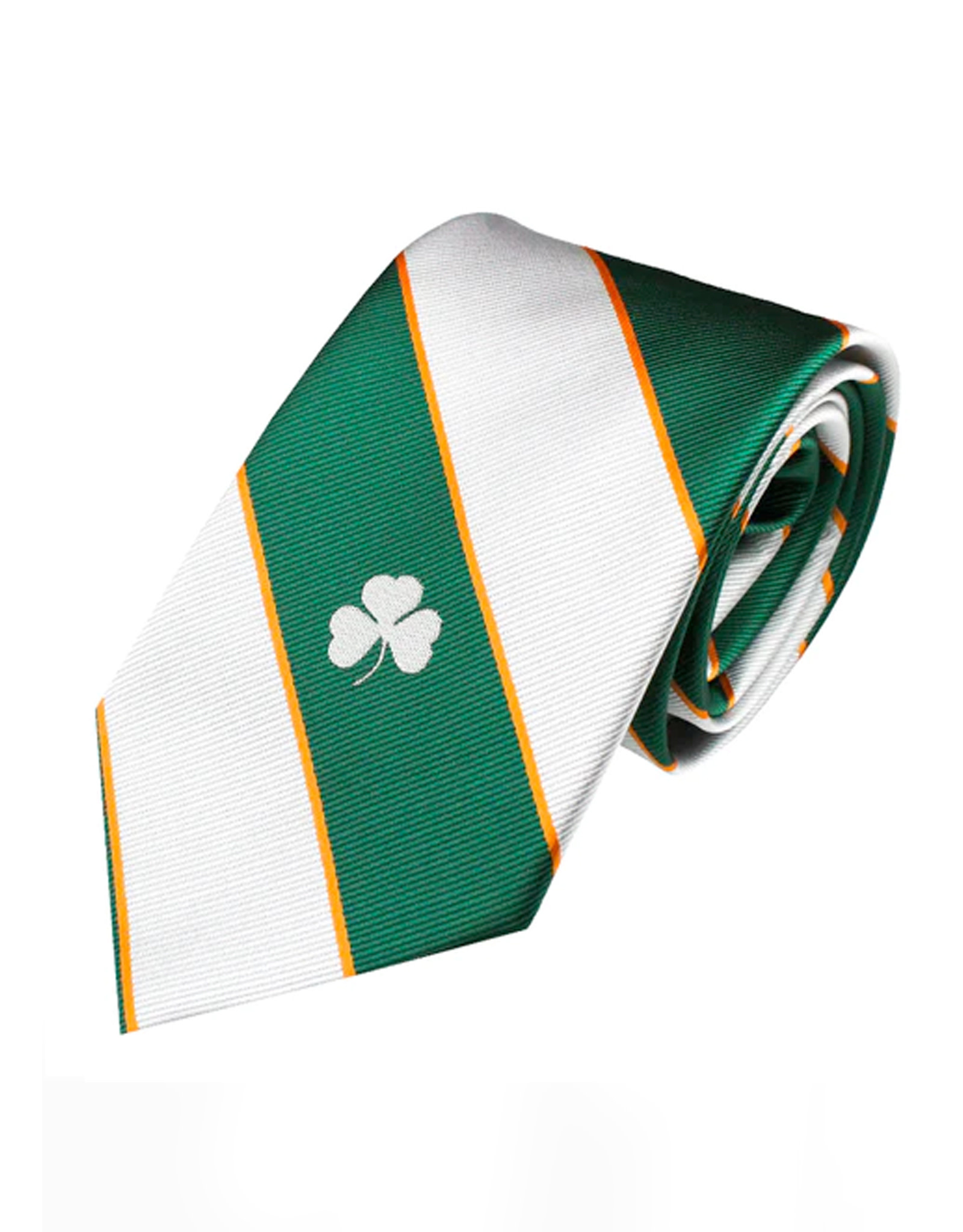 DONEGAL BAY TIE - Irish Stripe Shamrock - Irish Crossroads