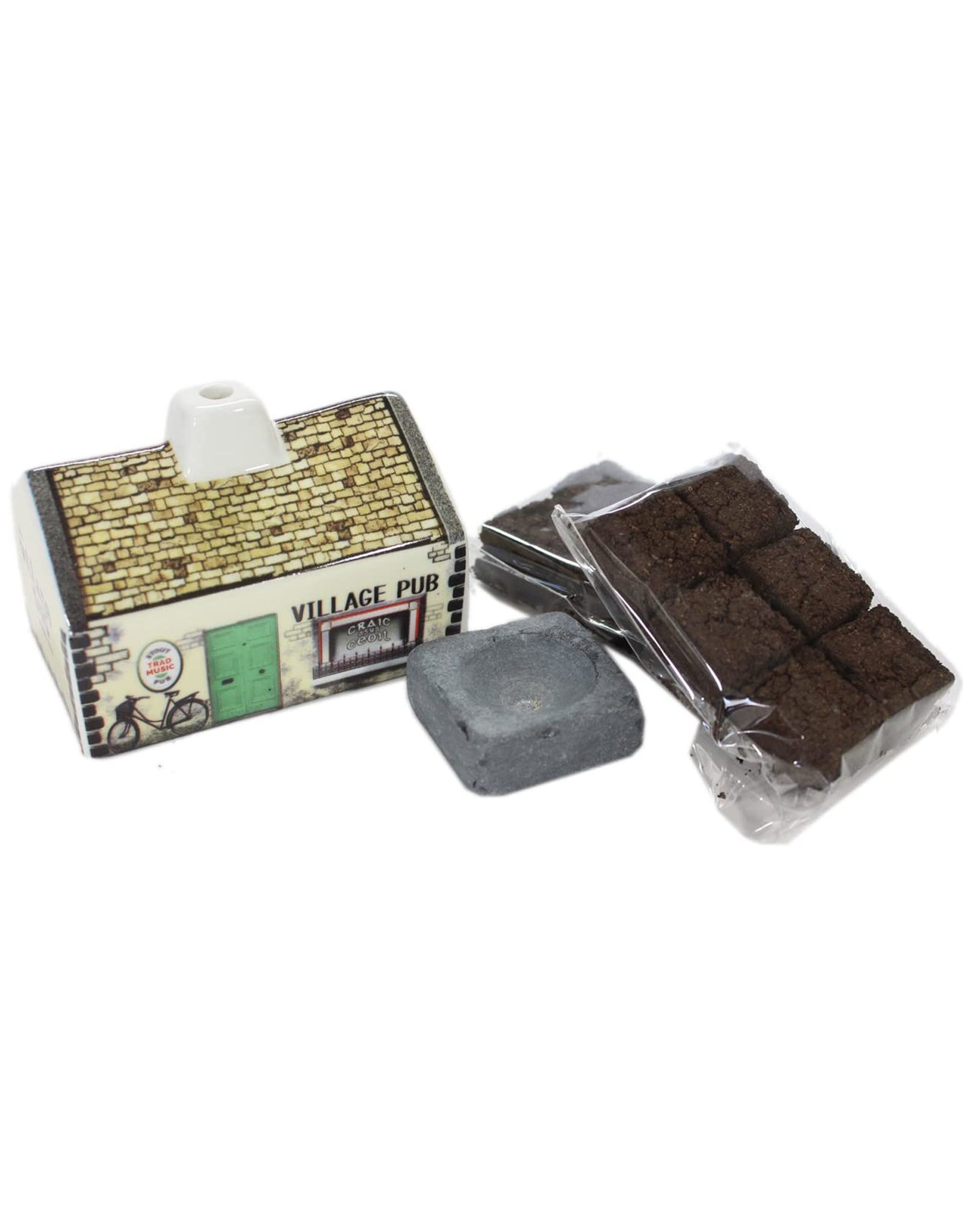 Candle Burner Irish Pub Turf Peat Incense Burner Set By The Gifted Hand ...