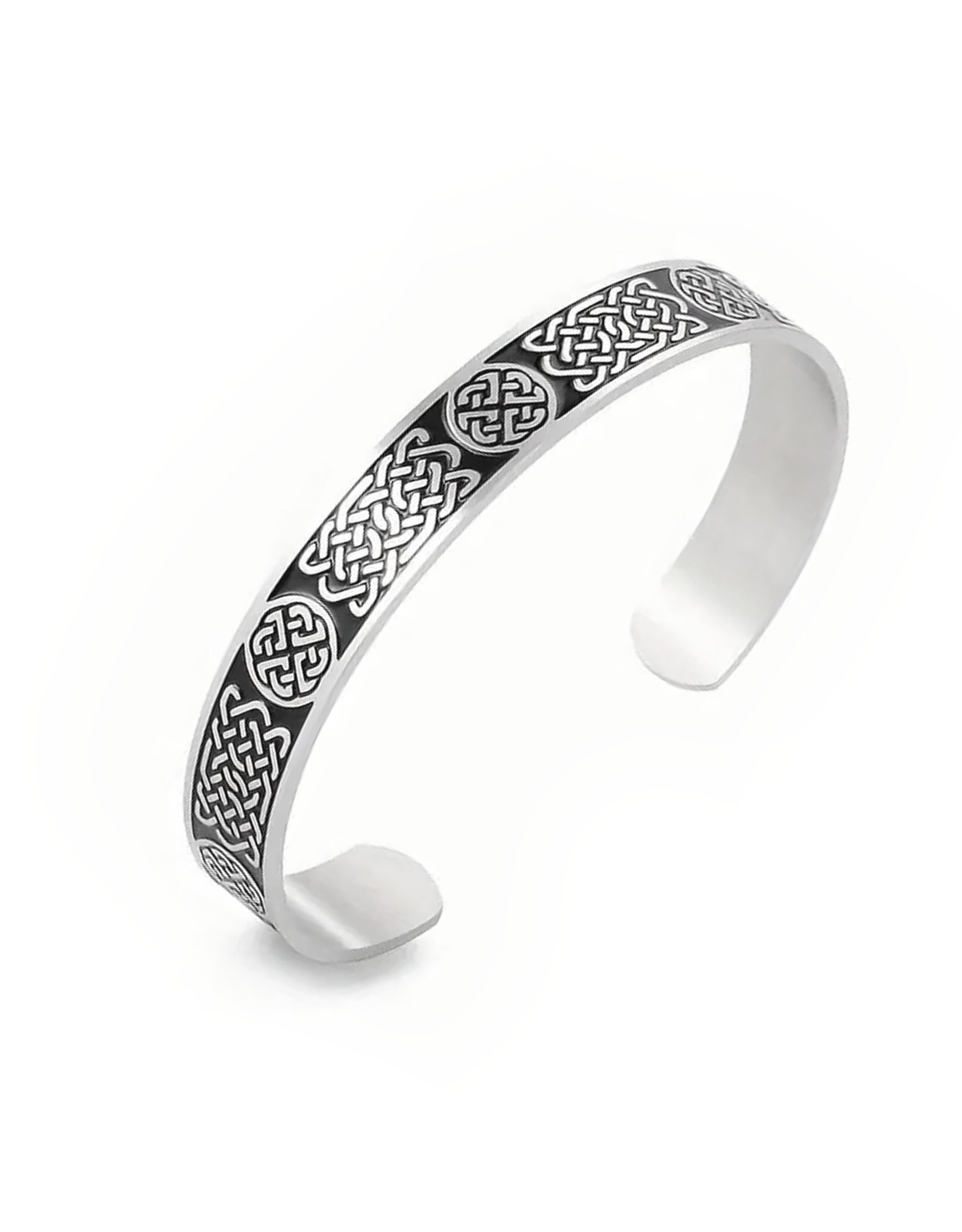 DRUID MOON - STAINLESS CIRCLE KNOT BANGLE - Irish Crossroads