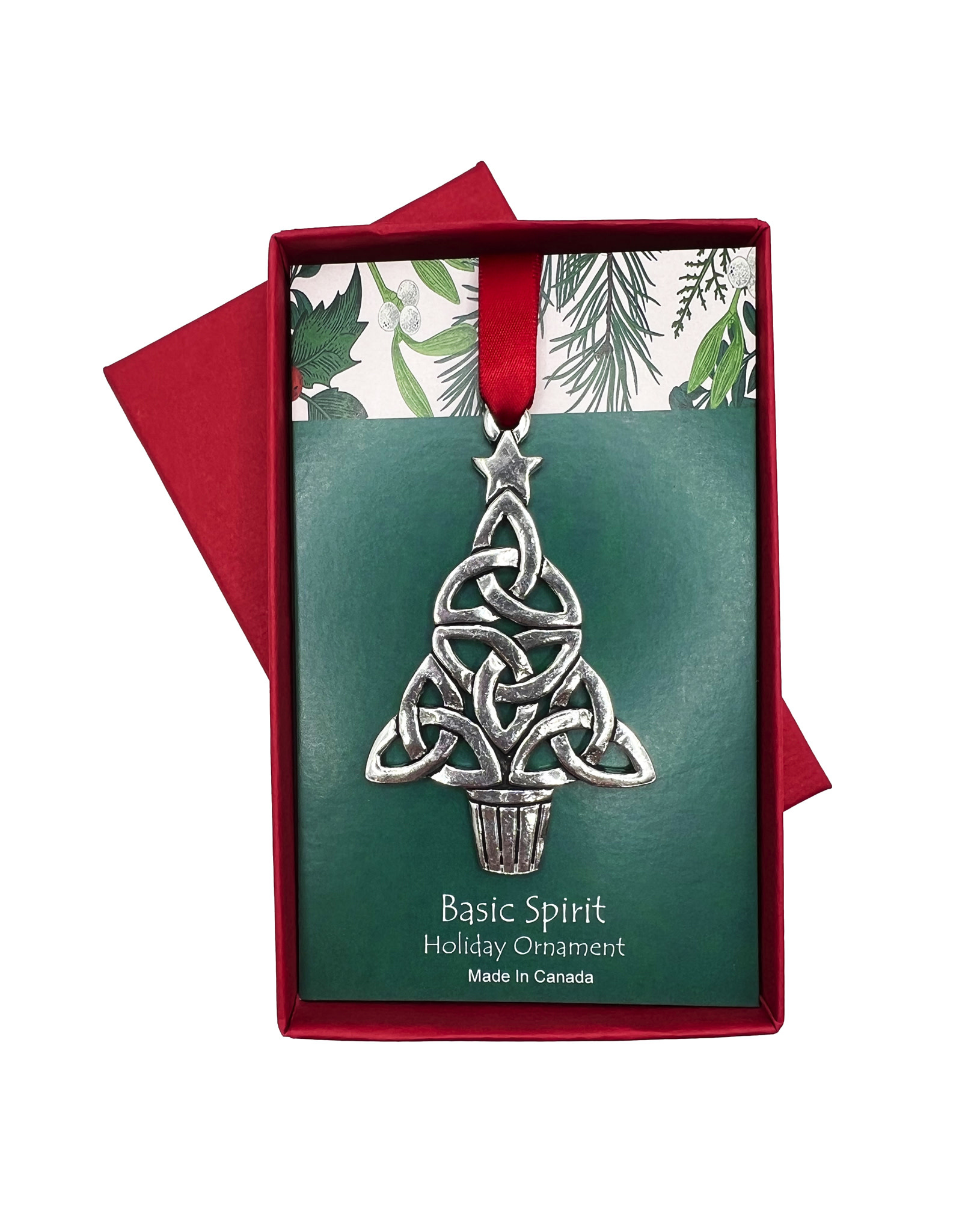 PEWTER ORNAMENT - Celtic Christmas Tree - Irish Crossroads