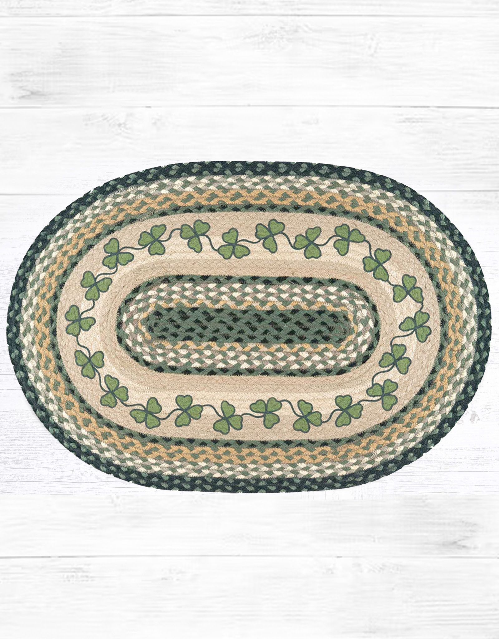 IRISH SHAMROCKS RUG - Irish Crossroads