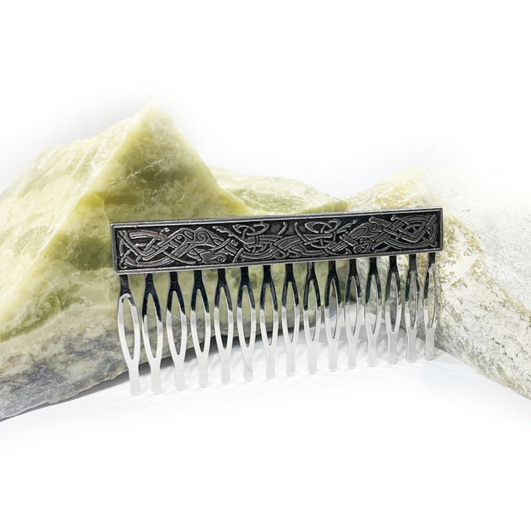MULLINGAR PEWTER CELTIC HAIR COMB - Irish Crossroads