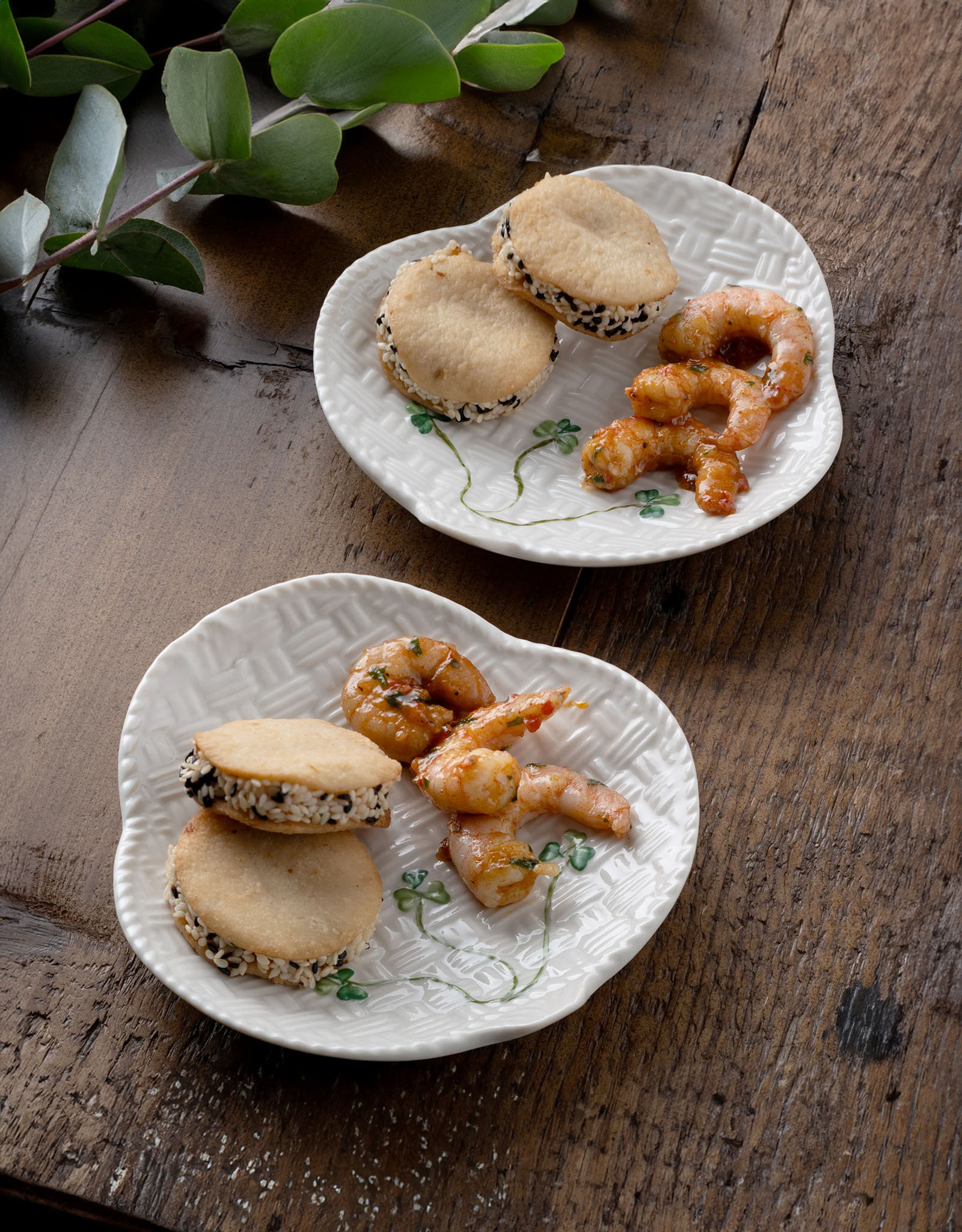 BELLEEK CANAPE PLATE SET (Set of 2) - Irish Crossroads