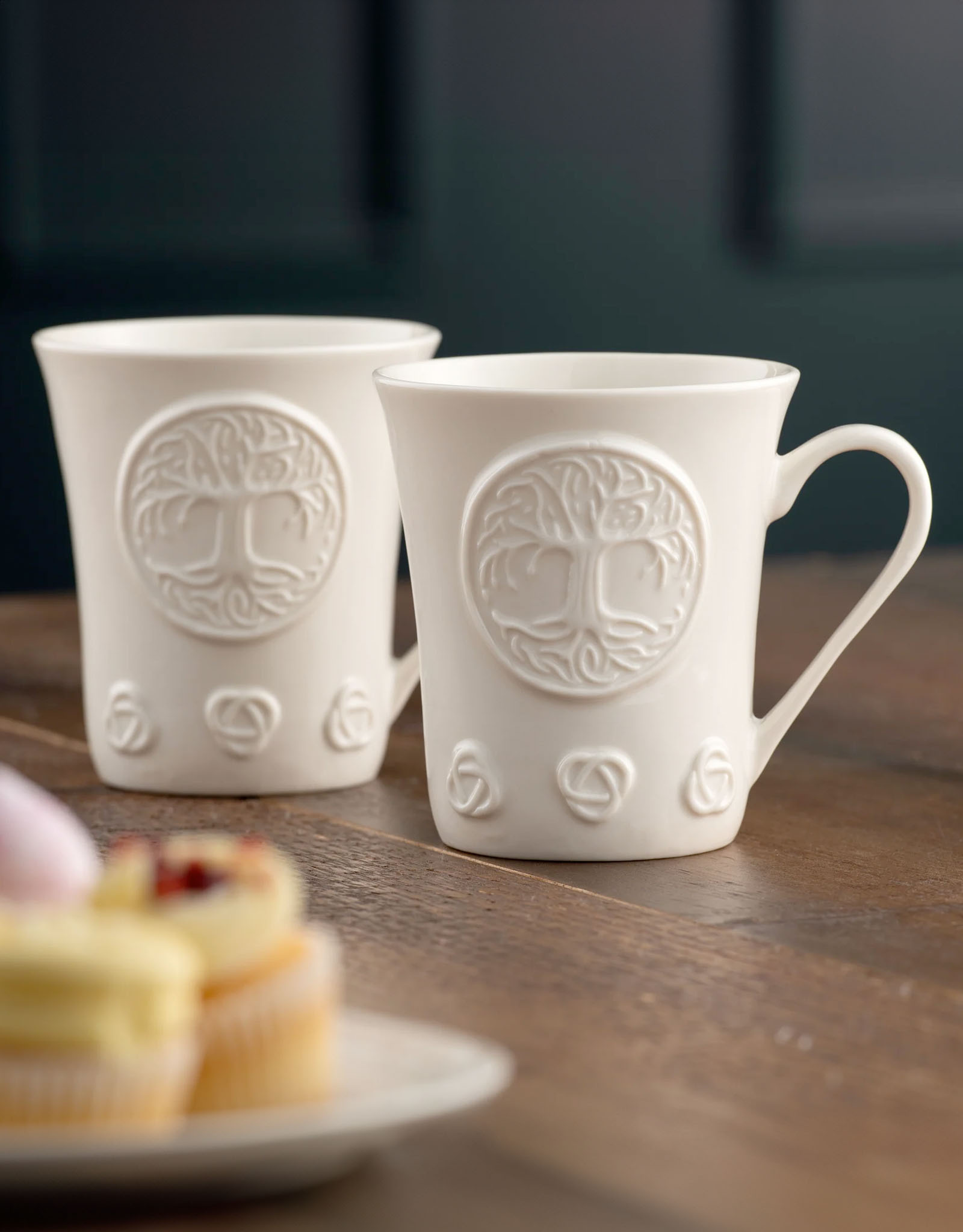 BELLEEK TREE of LIFE MUGS - Set of 2 - Irish Crossroads