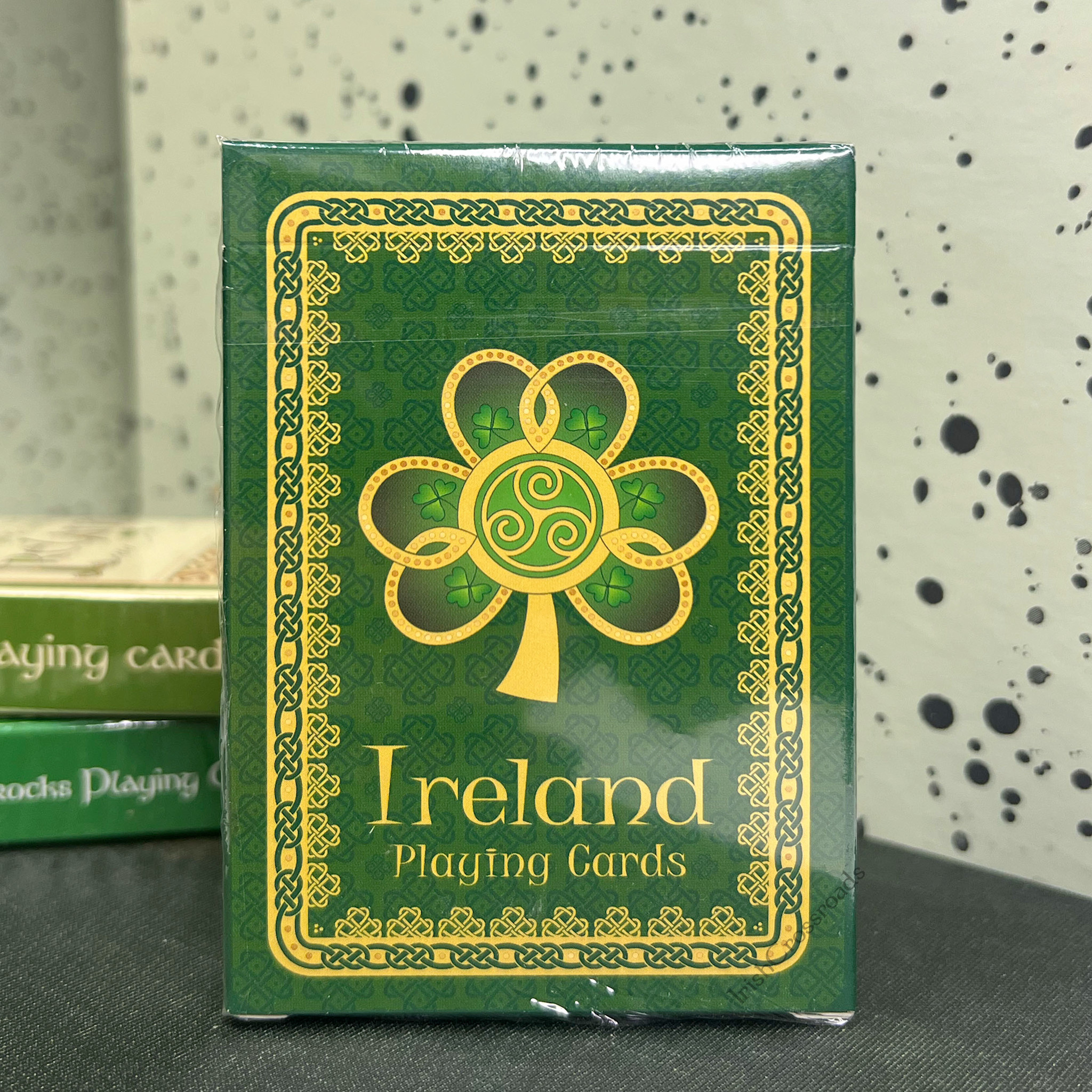 CELTIC PLAYING CARDS - Shamrock Spiral - Irish Crossroads