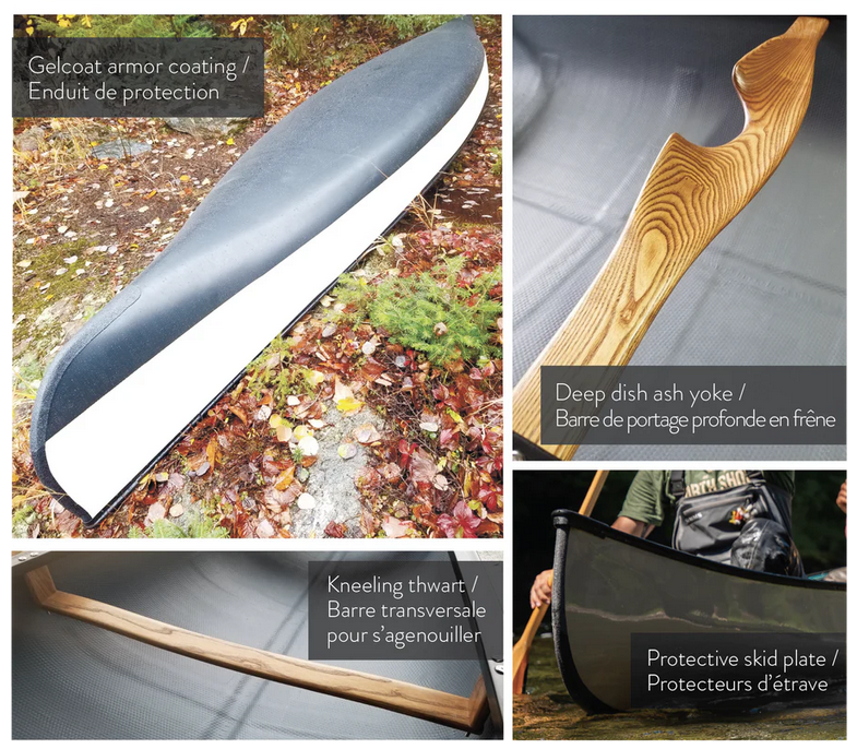 Abitibi & co. - Scott Canoe - Fiberglass Echo 16' Red with Deep Yoke ...