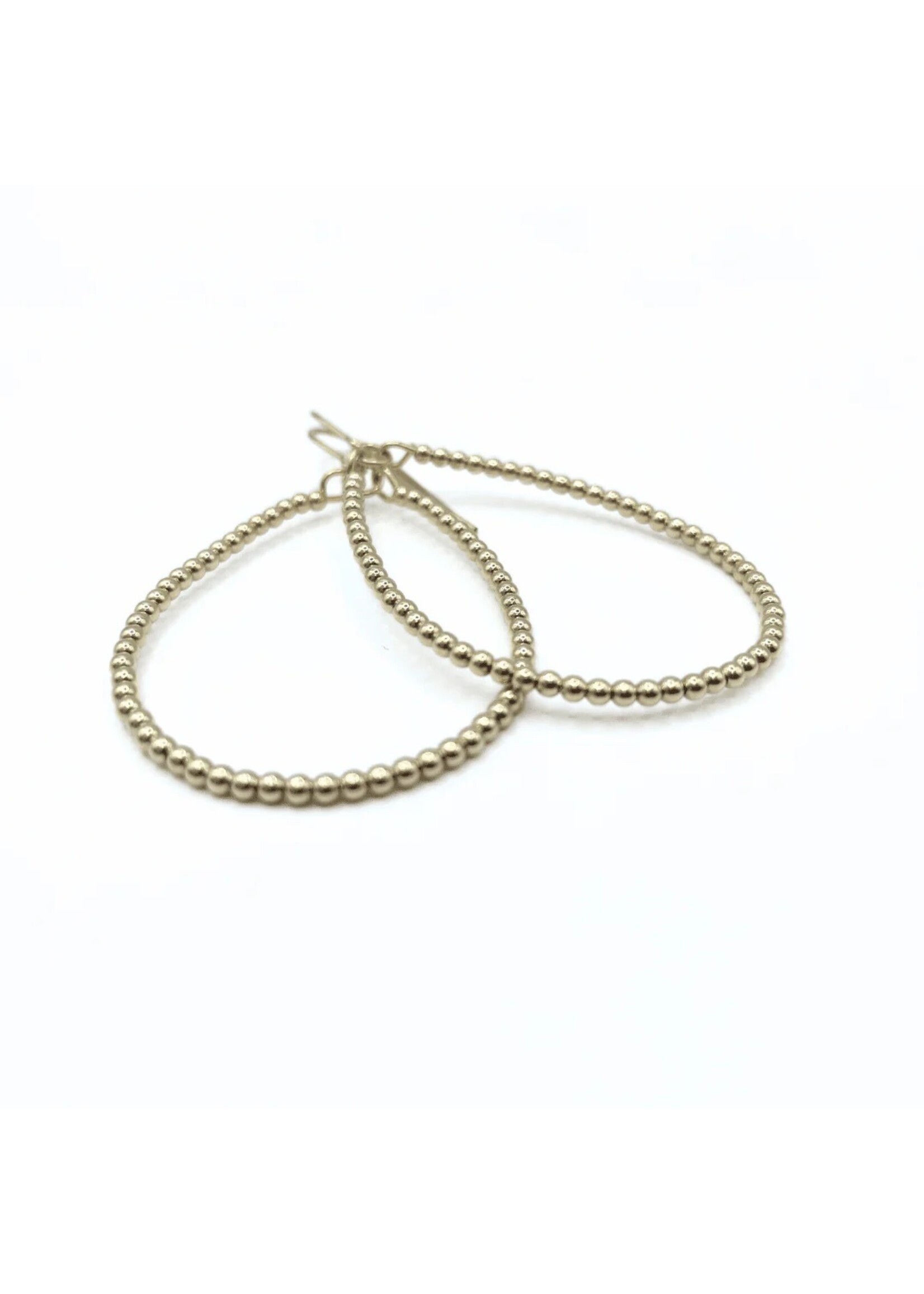 erin gray Simple Beaded Teardrop Dangler - ElleB gifts