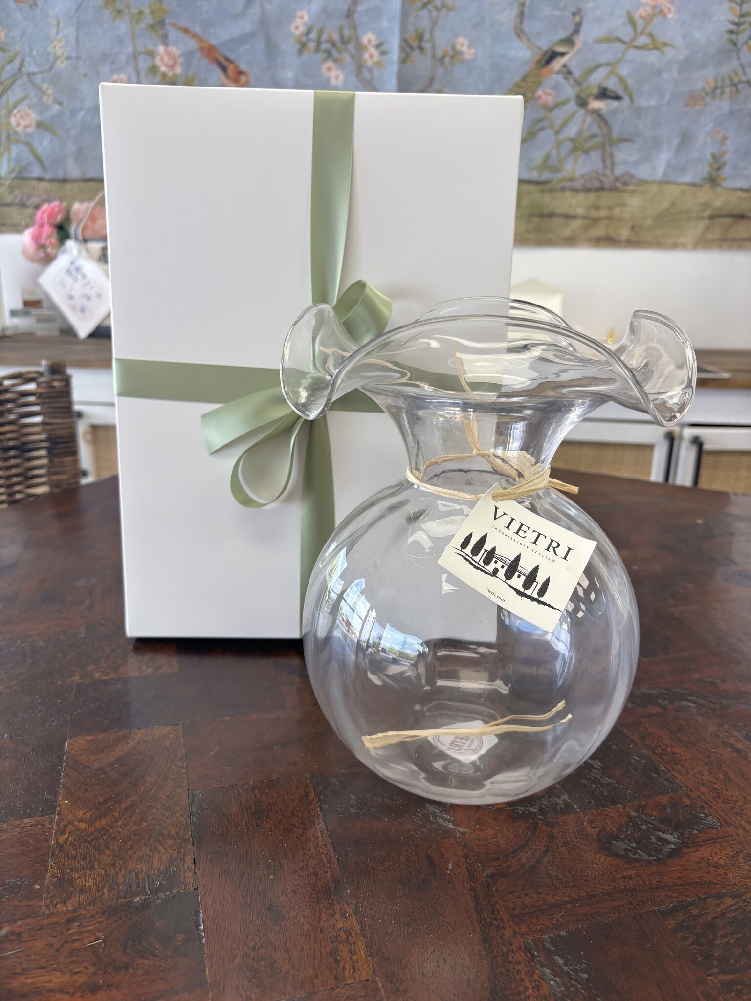 Top 10 Vietri Hibiscus Clear Medium Fluted Vase - ElleB gifts