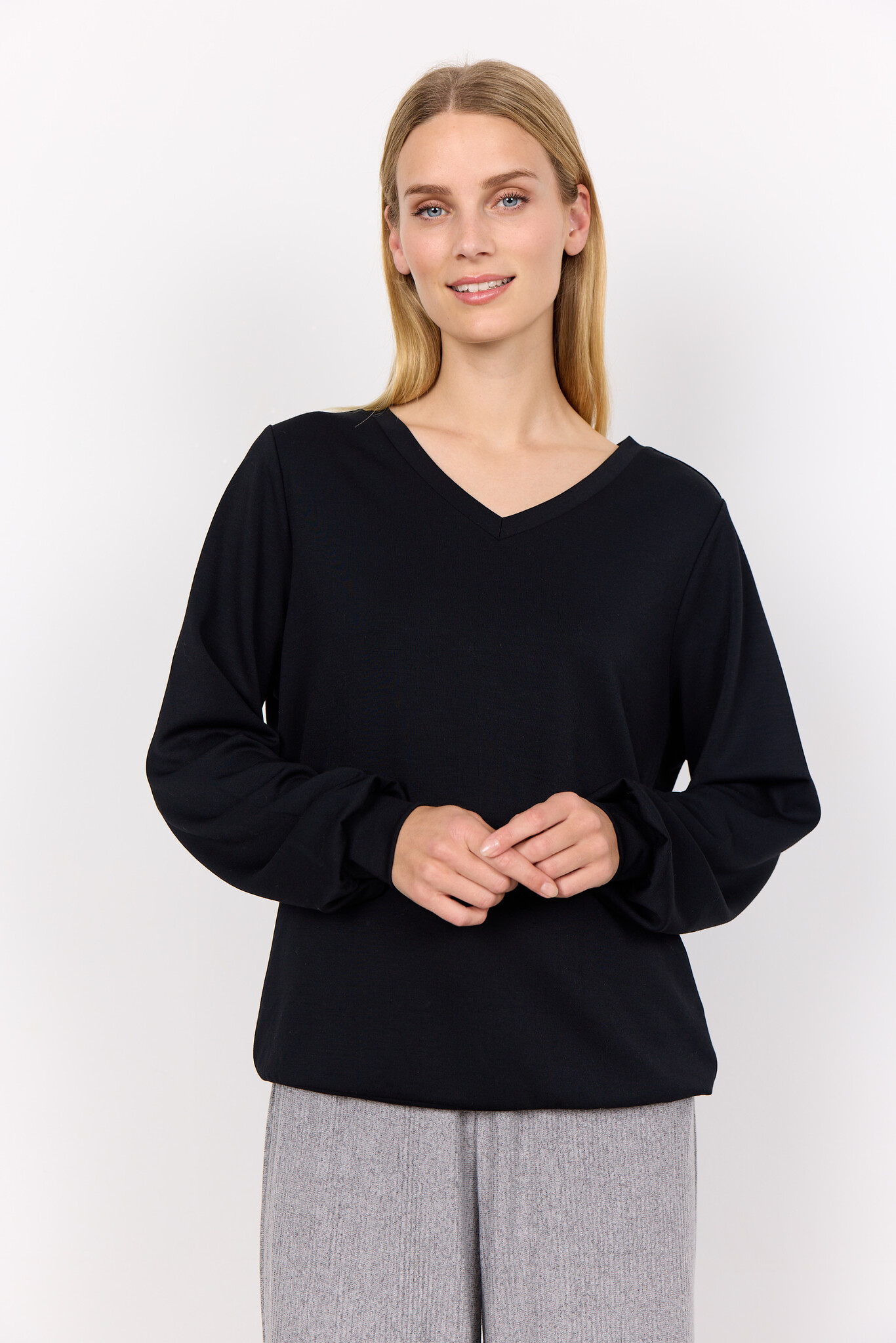 Soya Concept Banu 194 V-Neck long Sleeve Top - Main Street Clothing Company