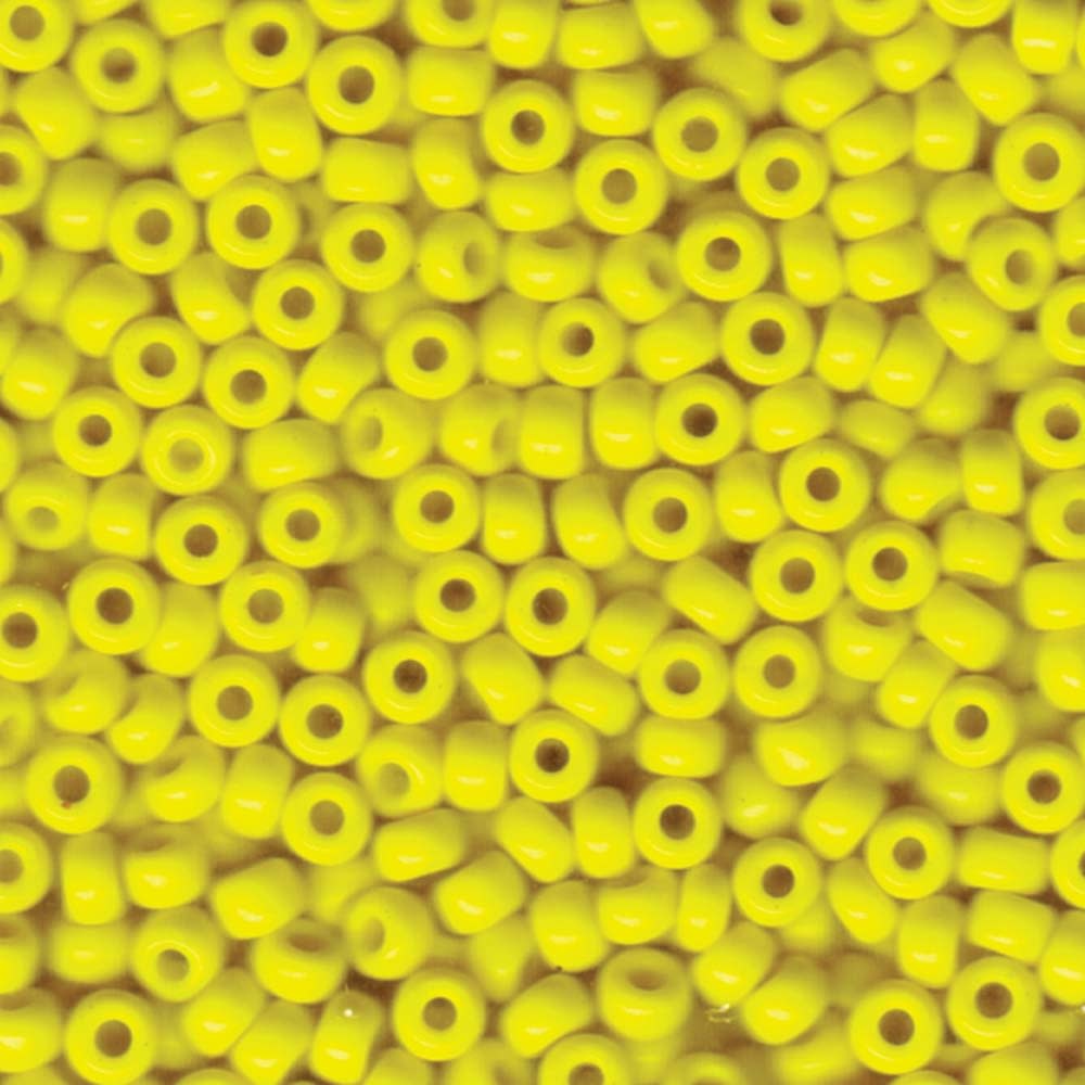 Miyuki 6/0 Opaque Yellow Seed Beads - Bead Inspirations
