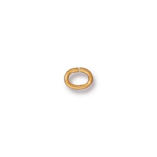 TierraCast Oval Jump Ring Gold Plated 20 Ga, 4x3mm ID - 100 pieces ...
