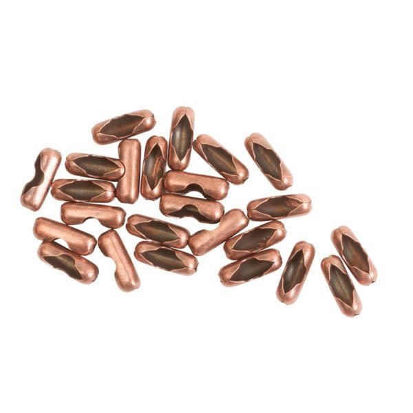 Antique Copper ball chain connector for 1.8-2.4mm ball chain - Bead ...