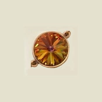 Rivoli 14mm 2 Ring Connector Link Setting - Copper Plated - Bead ...