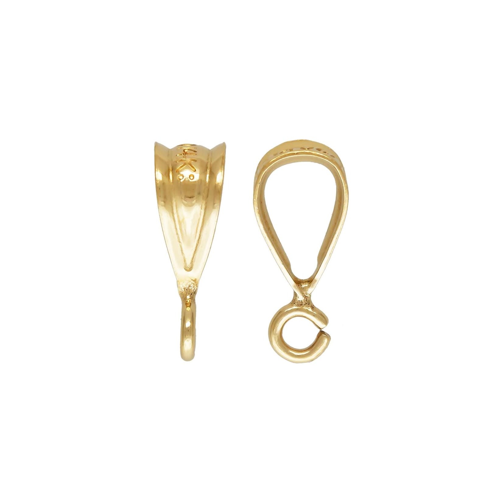 Gold Filled Small Bail with Open Parallel Ring - Bead Inspirations