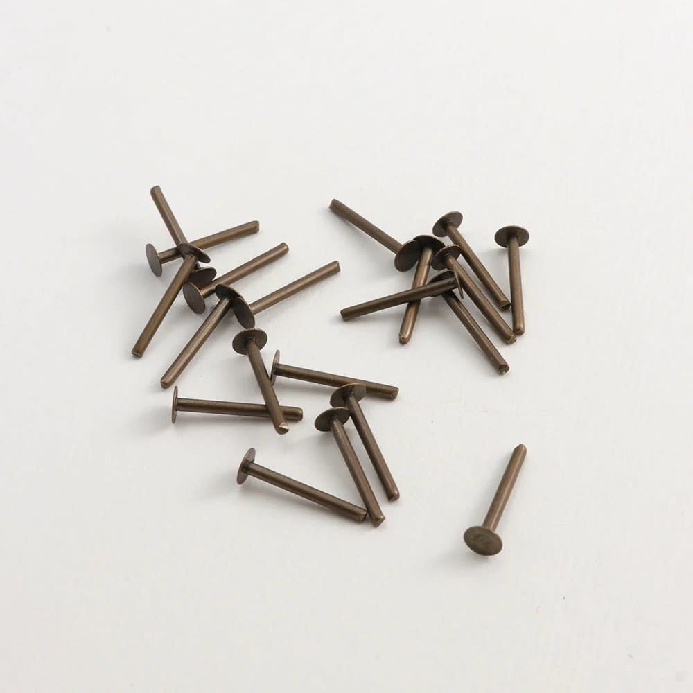 Vintaj Brass Nail Head Rivet 1/2" - 20 Pieces - Bead Inspirations