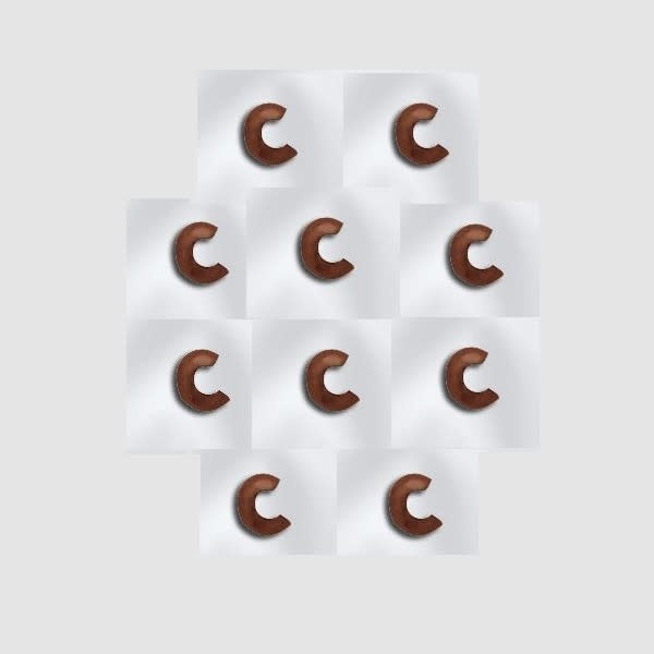 Crimp Cover Antique Copper Plated - 10 Pieces - Bead Inspirations