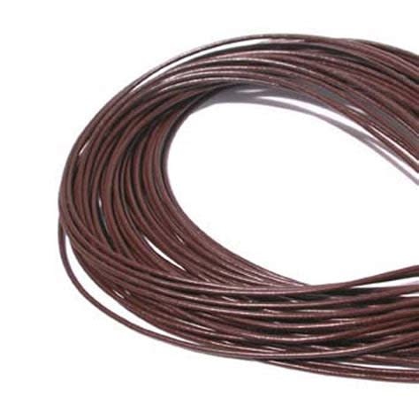Leather 1.5mm Round Brown Greek - 1 Foot - Bead Inspirations