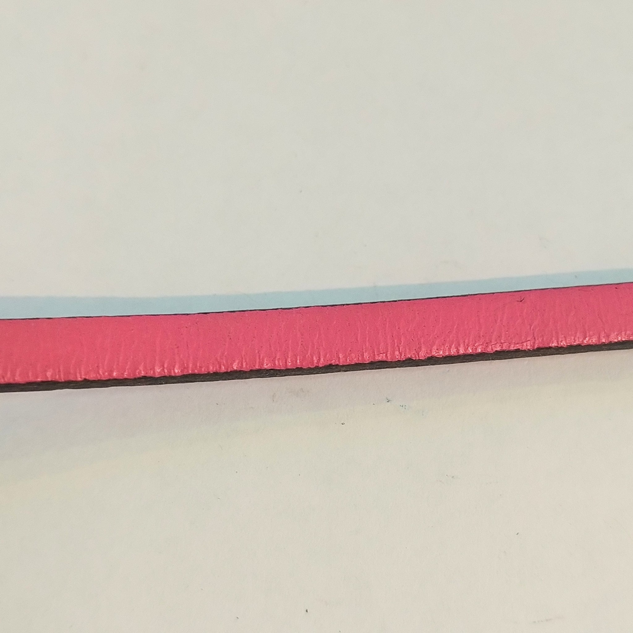Leather Flat Strap 5x2mm Fuchsia - 1 Inch - Bead Inspirations