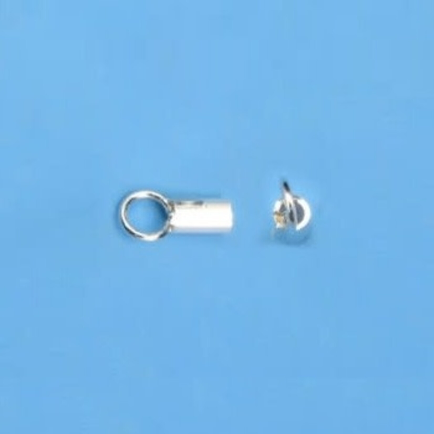 Sterling Silver End Caps 1mm - Pair - Bead Inspirations