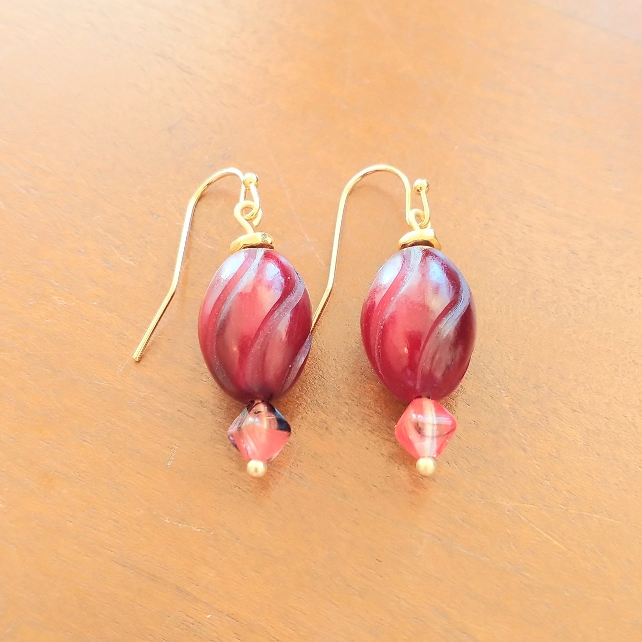 Horn with Bicone Earrings - Ready to Wear - Bead Inspirations