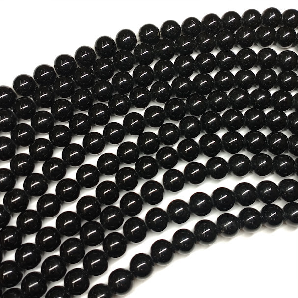 Black Obsidian 10mm Round Bead Strand - Bead Inspirations