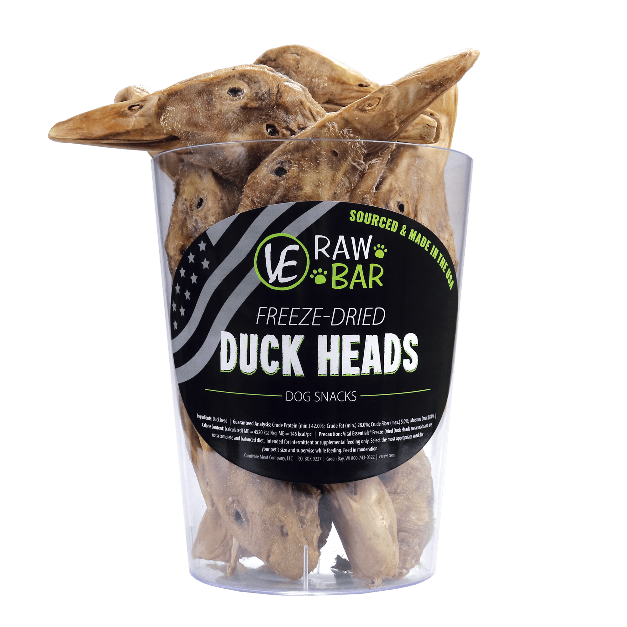 Vital Essentials Bulk Duck Heads - Long Dog Fat Cat