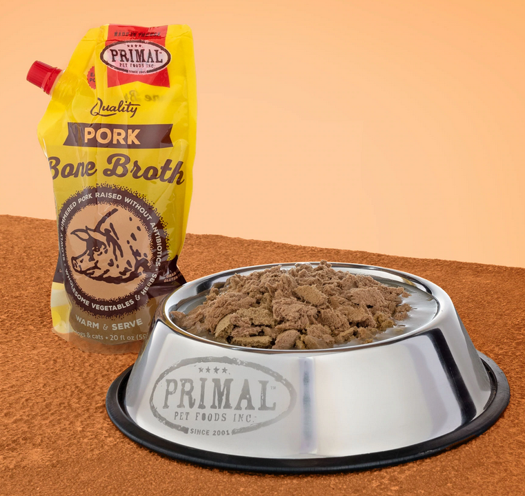 Primal Frozen Pork Bone Broth - Long Dog Fat Cat
