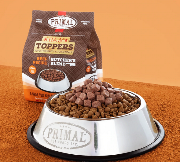 2lb Primal Raw Toppers Beef Butchers Blend - Long Dog Fat Cat