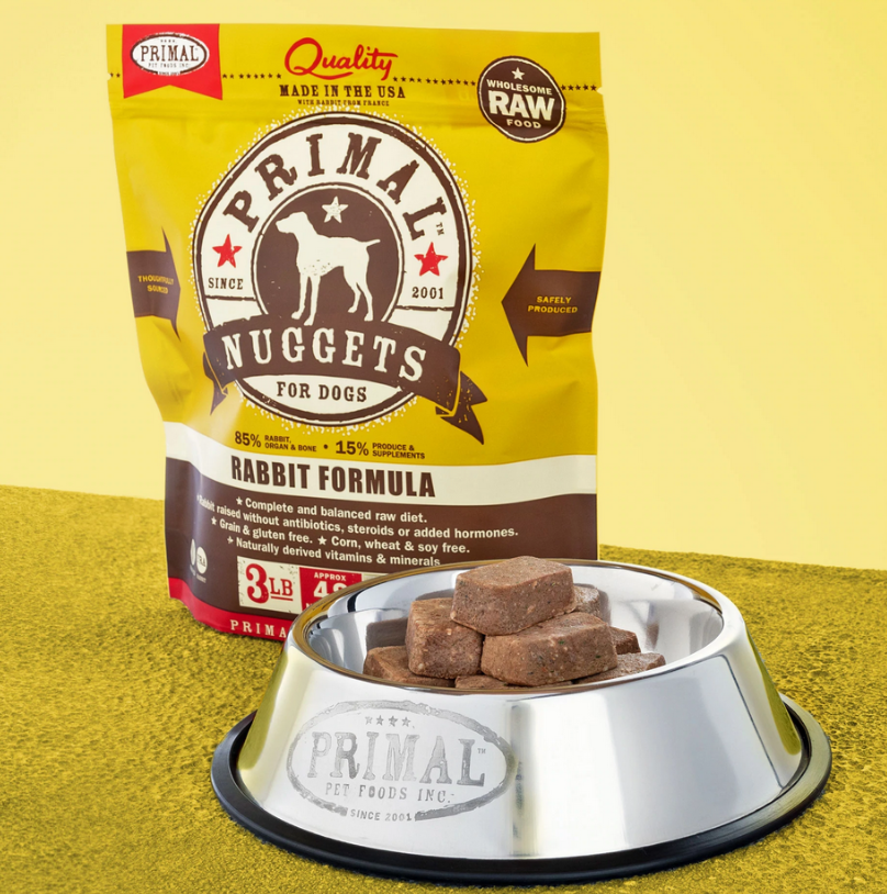 3lb Primal Rabbit Formula Dog - Long Dog Fat Cat