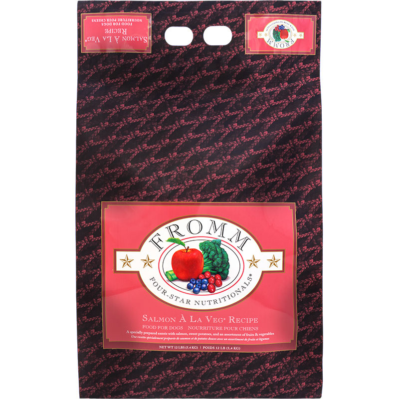 Fromm Four Star Salmon √Ä La Veg 12lb - Long Dog Fat Cat