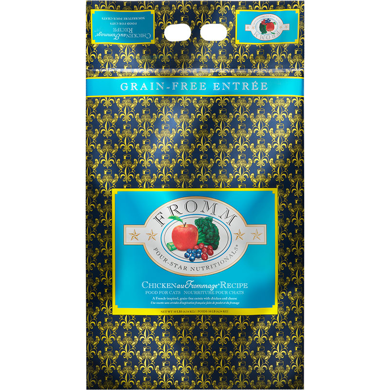 Fromm Four Star Grain Free Chicken Au Frommage Cat 10lb - Long Dog Fat Cat