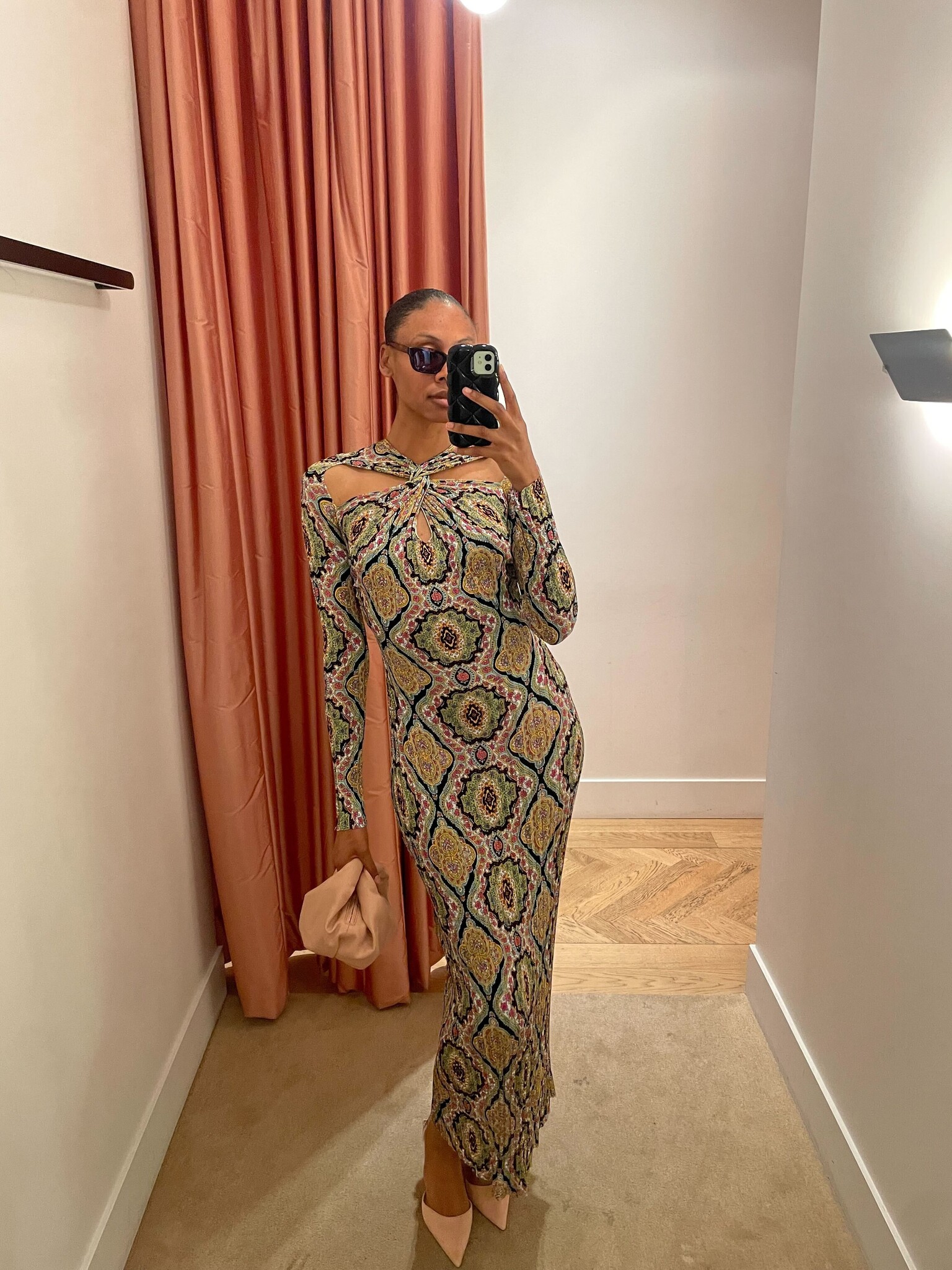 ETRO PRINTED CUT OUT COLUMN DRESS - Capitol