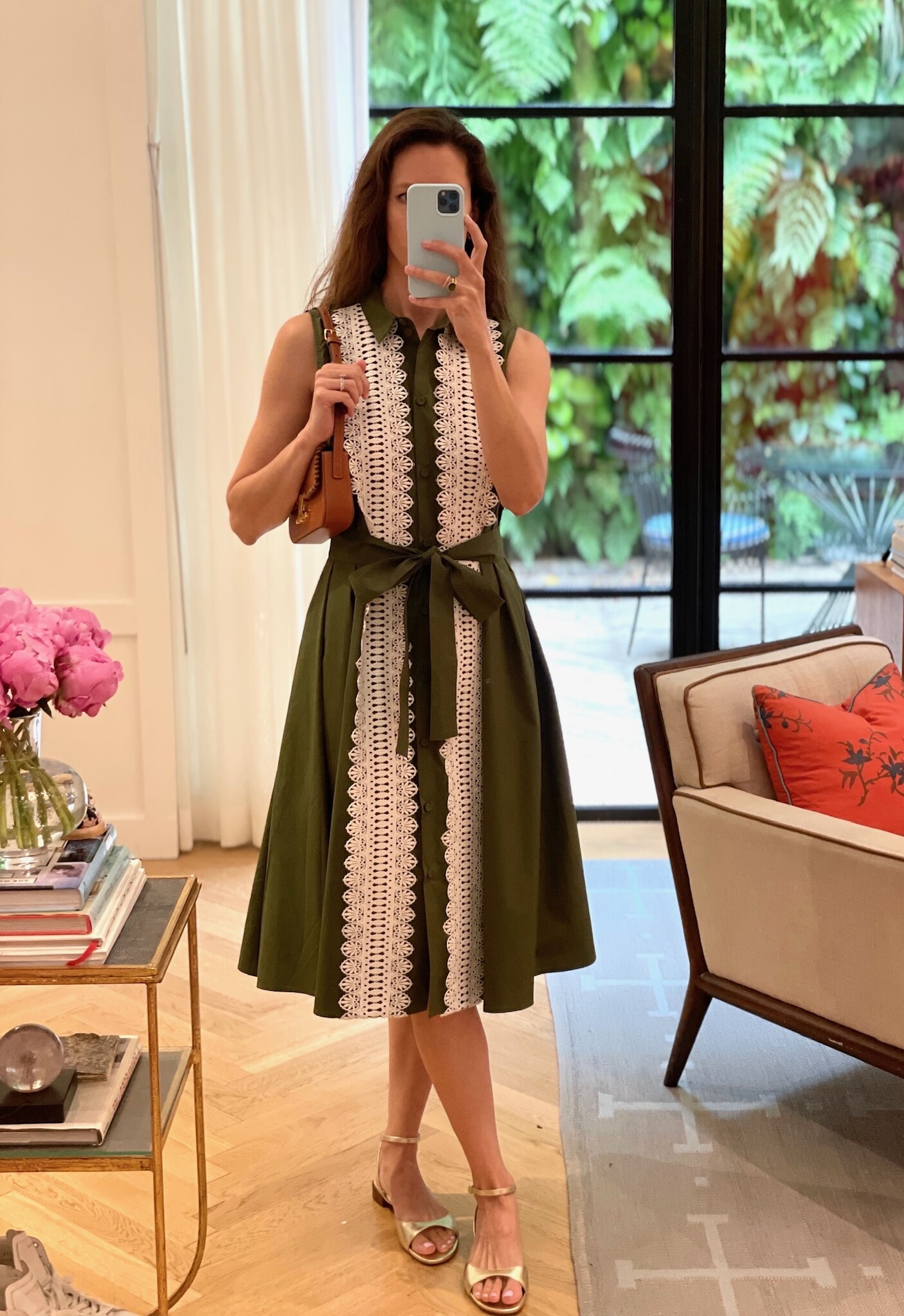 LA DOUBLE J SOLID TOOTSIE MIDI DRESS WITH BELT - Capitol