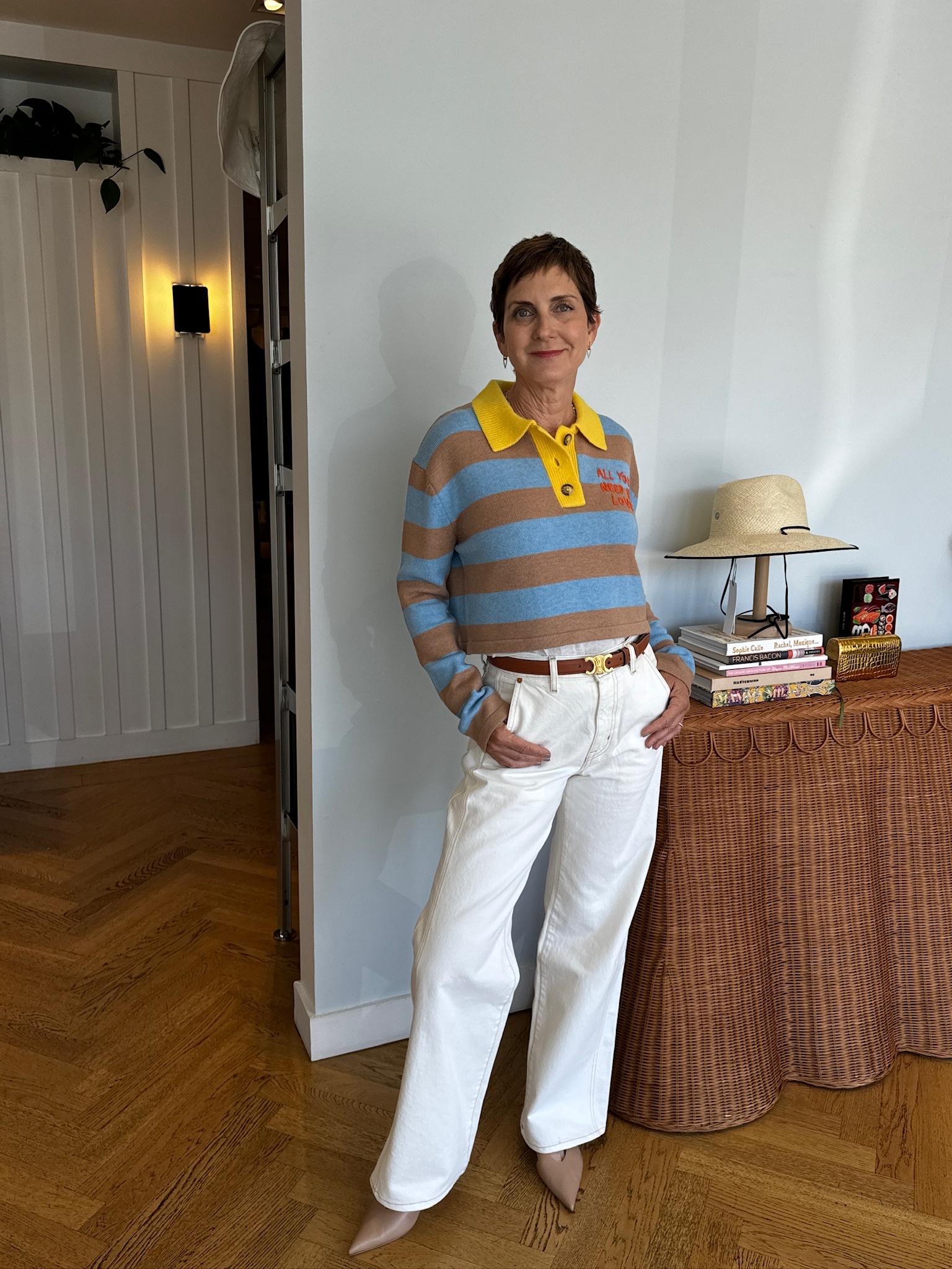 MIRA MIKATI SOBACHA STRIPED POLO KNIT - Capitol