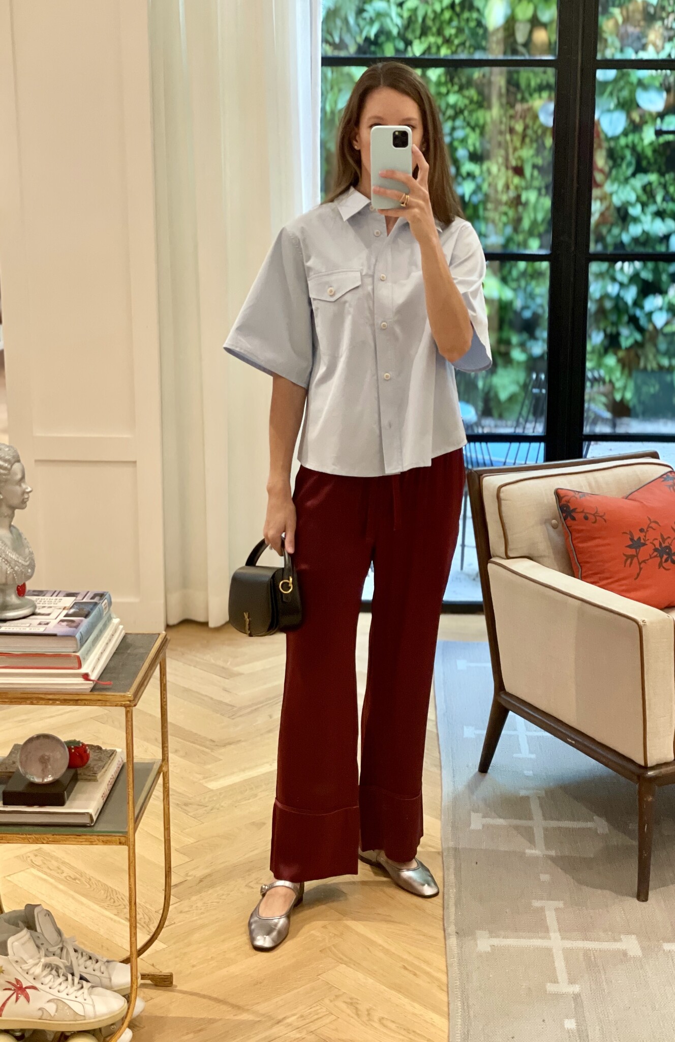 LEE MATHEWS STANLEY BUTTON DOWN BLOUSE - Capitol