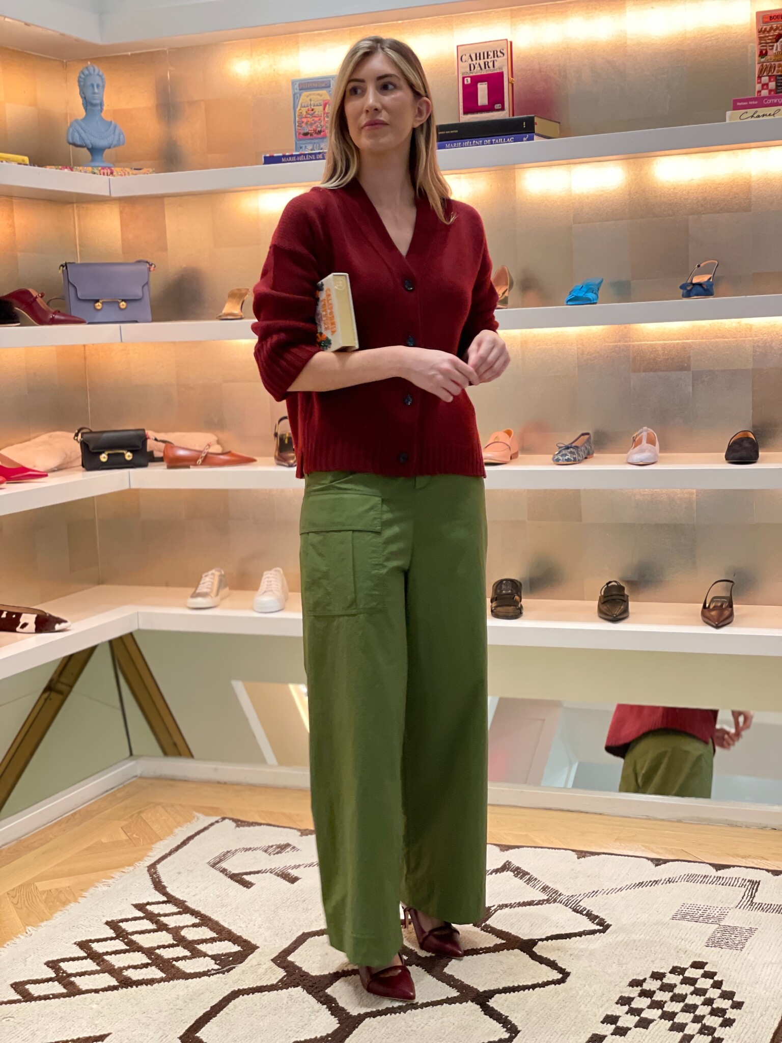 PLAN C HIGH WAISTED RELAXED CARGO PANT - Capitol