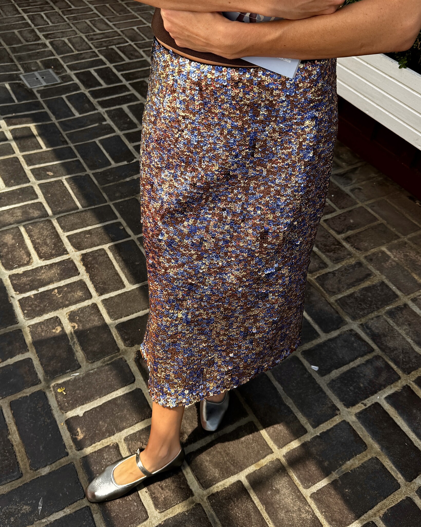 DRIES VAN NOTEN ALL OVER BUBBLE SEQUIN FLARE SKIRT - Capitol