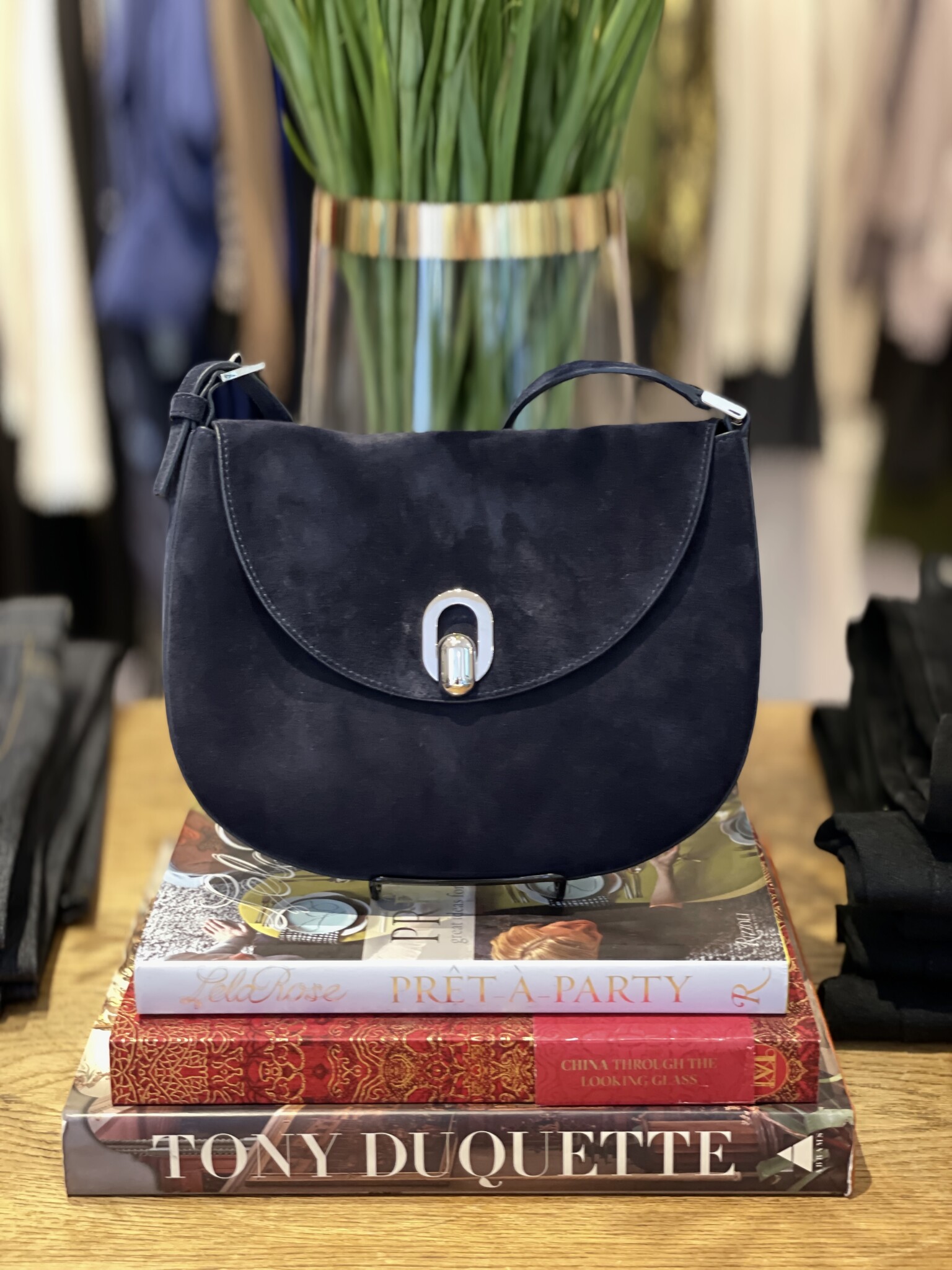 SAVETTE SMALL TONDO SUEDE HOBO - Capitol