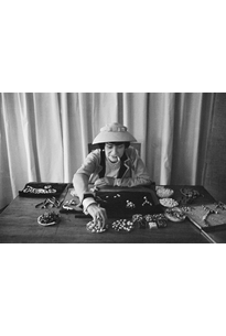 Mark Shaw Photography - Coco Chanel Writes at Desk in Window, Head Down ...