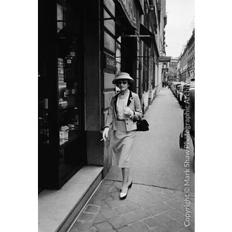 Mark Shaw Photography - Audrey on Bicycle, 1953