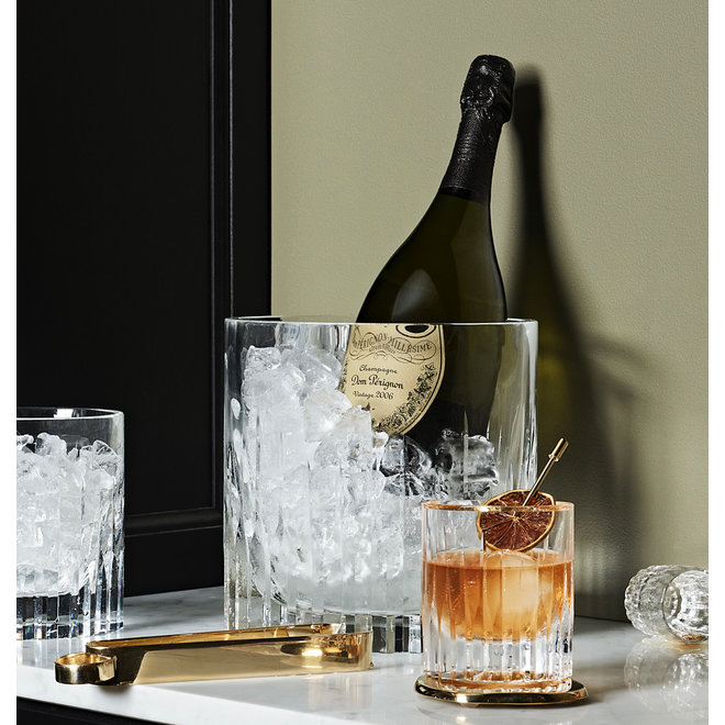 BECKER MINTY - Linear Cut Shot Glass - Clear Crystal Glass - 5x4.5cm