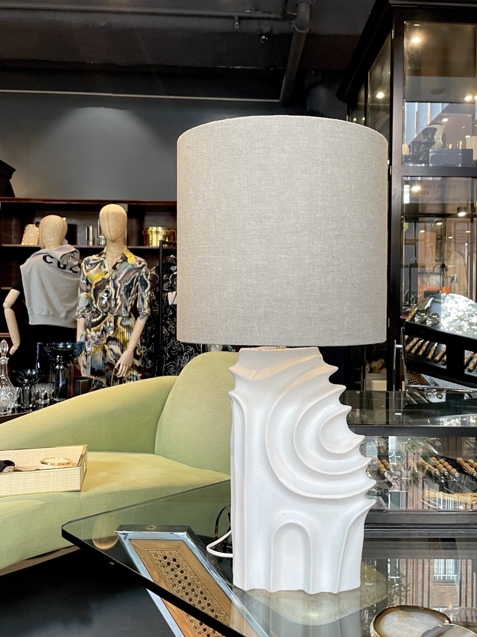 Ceramic Lamp by Elsa Foulon for Becker Minty - Cream/White - Handmade ...