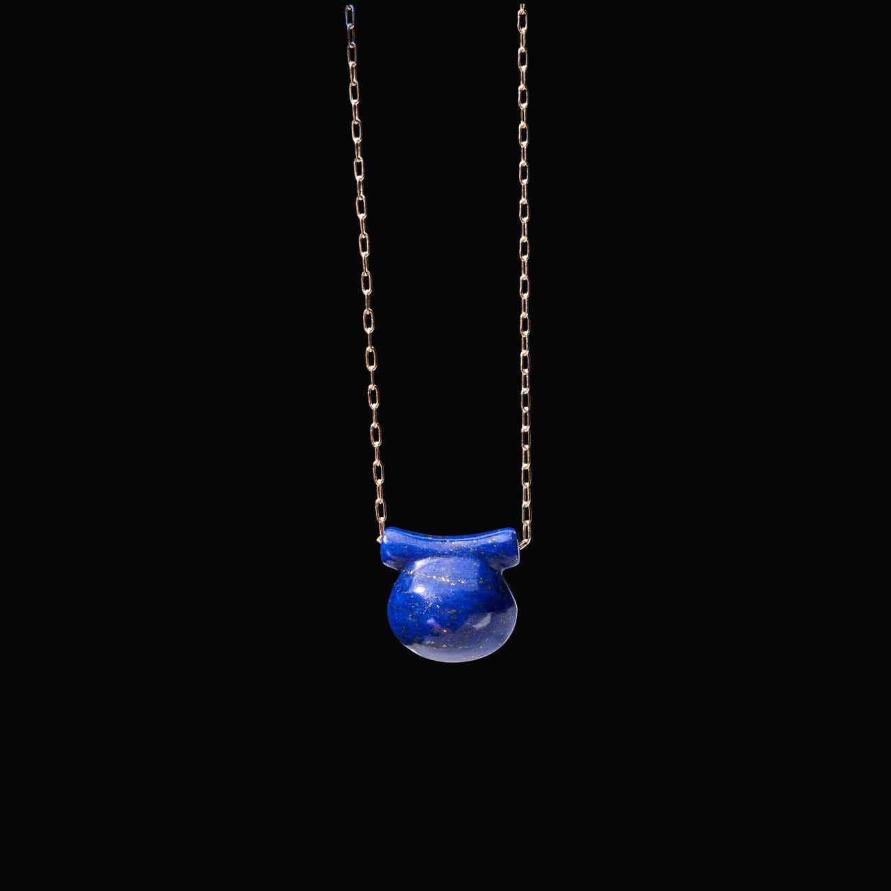 Ten Thousand Things - 14ct Gold Small Lapis Etruscan Bead Necklace ...
