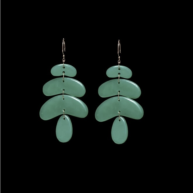 Ten Thousand Things - 18ct Gold Small Totem Jade Earrings - NYC ...