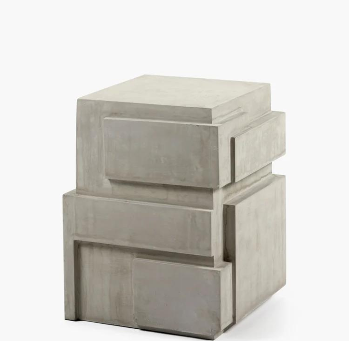 Serax - Side Table Concrete Look - Marie Michielssen - Polyresin ...