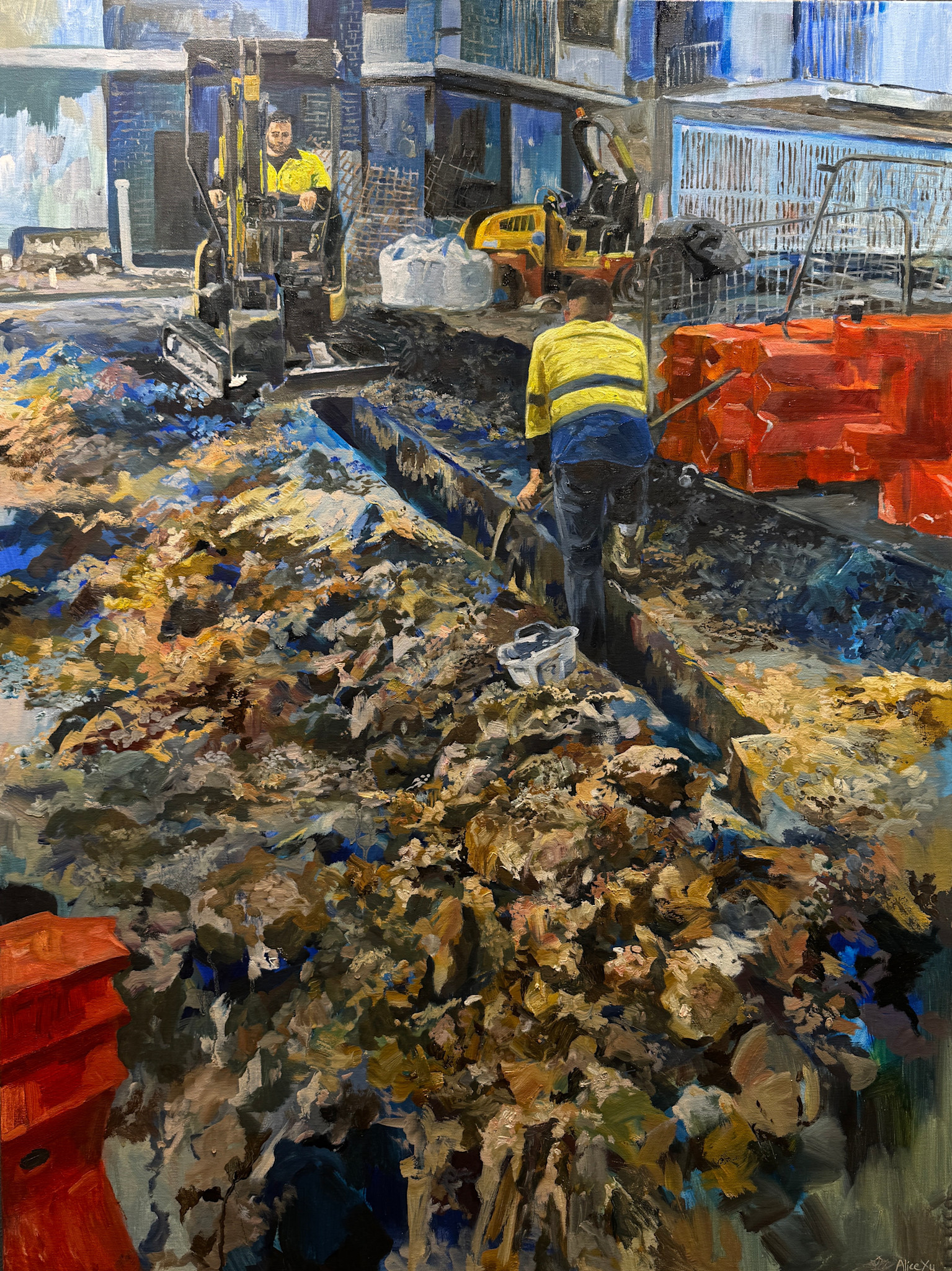 Alice Xu - Will we keep digging until we fall off the edge?, 2025 - Oil ...