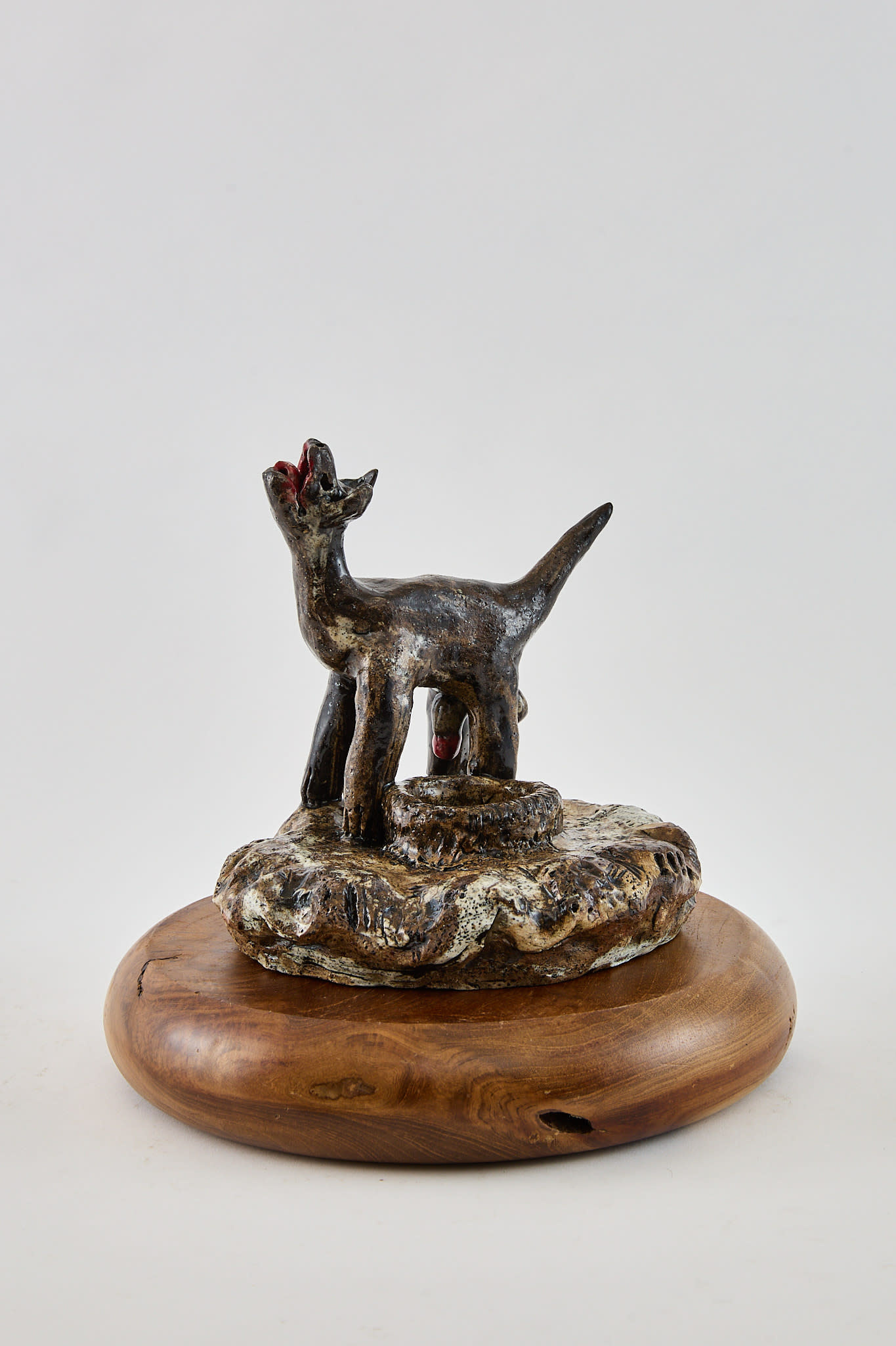 32. Paul O'Connor - Tiger Stick III, 2025 - Recycled clay, wood base ...