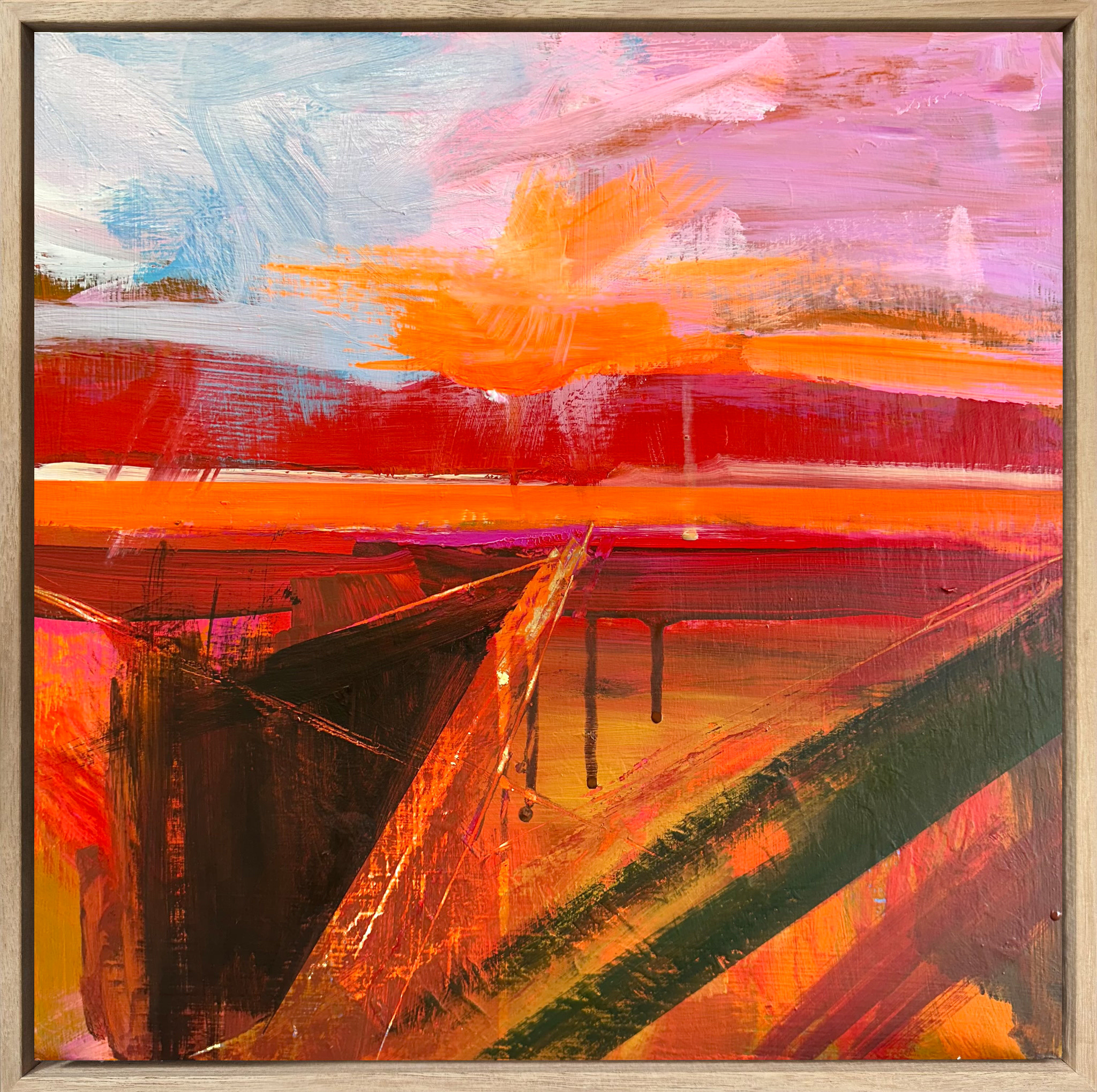 Mike Staniford - Guiding Light, 2025 - Acrylic on board - 43x43cm ...